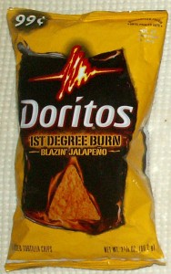 Doritos 1st, 2nd and 3rd Degree Burn: Blazin' Jalapeño, Fiery Buffalo ...